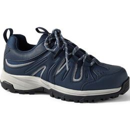 LANDS' END Wasserdichte Trekker-Sneaker, Damen,  Blau, Leder, by Lands' End