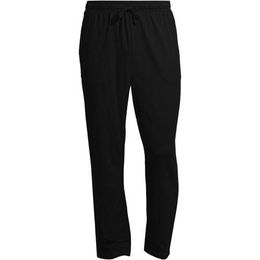 LANDS' END Jersey-Pyjamahose, Herren,  Schwarz, Baumwolle, by Lands' End