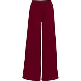 LANDS' END Softe Jerseyhose mit weitem Bein, Damen,  Rot, Baumwolle/Polyester/Baumwoll-Mischung, by Lands' End
