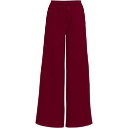 LANDS' END Softe Jerseyhose mit weitem Bein, Damen,  Rot, Baumwolle/Polyester/Baumwoll-Mischung, by Lands' End