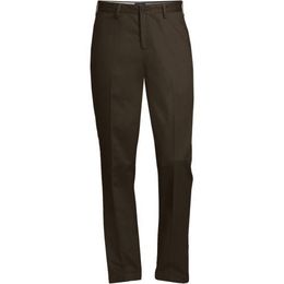 LANDS' END CLASSIC COMFORT. Bügelleichte Chino, Herren,  Braun, Baumwolle, by Lands' End