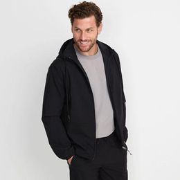 LANDS' END Trekking-Kapuzenjacke, Herren,  Schwarz, Polyester, by Lands' End