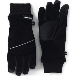 LANDS' END Wasserdichte Handschuhe SQUALL, Damen,  Schwarz, Nylon, by Lands' End