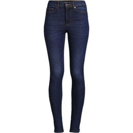 LANDS' END Skinny Fit Jeans High Waist, Damen,  Blau, Baumwoll-Mischung, by Lands' End