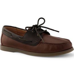 LANDS' END Bootsschuhe aus Leder, Herren,  Braun, Leder, by Lands' End