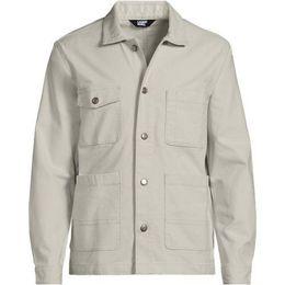 LANDS' END Worker-Jacke, Herren,  Beige, Baumwolle/Elasthan, by Lands' End