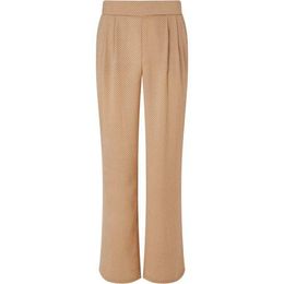 LANDS' END Flie&szlig;ende Satinhose mit weitem Bein, Damen,  Beige, Polyester-Mischung, by Lands' End