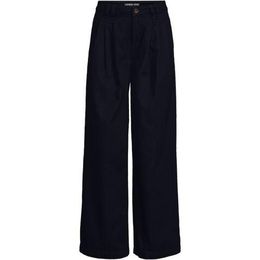 LANDS' END Leichte Bundfalten-Jeans mit weitem Bein, Damen,  Blau, Baumwolle, by Lands' End