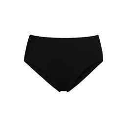 LANDS' END Bikinihose, Mid Waist, Damen,  Schwarz, Elasthan/Nylon-Mischung, by Lands' End