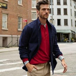 LANDS' END Flanellhemd, Classic Fit, Herren,  Blau, Baumwolle, by Lands' End