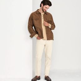 LANDS' END Moleskin-Jacke, Herren,  Braun, Elasthan/Baumwoll-Mischung, by Lands' End
