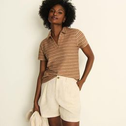 LANDS' END Kurze Leinenshorts, Damen,  Beige, Leinen, by Lands' End
