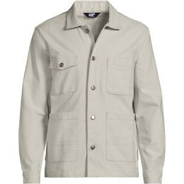 LANDS' END Worker-Jacke, Herren,  Beige, Baumwolle/Elasthan, by Lands' End