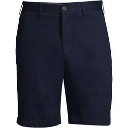 LANDS' END Bügelleichte Chino-Shorts, 23 cm, Herren,  Blau, Baumwolle, by Lands' End