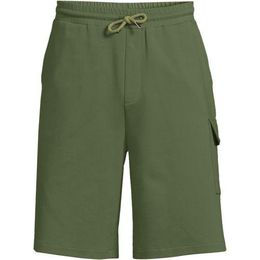 LANDS' END Jersey-Shorts Super Soft, Herren,  Gr&uuml;n, Baumwolle/Polyester/Baumwoll-Mischung, by Lands' End