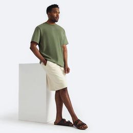 LANDS' END Jersey-Shorts Super Soft, Herren,  Weiß, Baumwolle/Polyester/Baumwoll-Mischung, by Lands' End