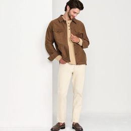LANDS' END Moleskin-Jacke, Herren,  Braun, Elasthan/Baumwoll-Mischung, by Lands' End