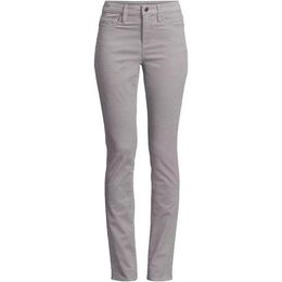 LANDS' END Straight Fit Cordhose Mid Waist, Damen,  Grau, Baumwoll-Mischung, by Lands' End