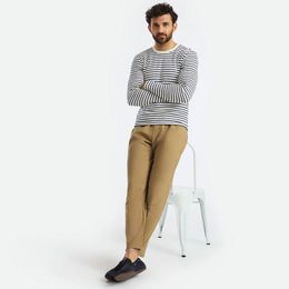 LANDS' END Pendler-Hose mit Schlupfbund und Bundfalten, Herren,  Braun, Viskose/Polyester-Mischung, by Lands' End