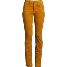 LANDS' END Straight Fit Cordhose Mid Waist, Damen,  Braun, Baumwoll-Mischung, by Lands' End