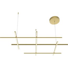 Hängeleuchte Gold sich kreuzende Linien Radiance LED 80W Maytoni