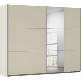 Schwebetürenschrank Rauch "Kleiderschrank Garderobe TOPSELLER AURELIO mit 3 Ausstattungsvarianten", beige (champagner), B:261cm H:210cm T:59cm, Holzwerkstoff, Schränke, 3 verschiedene Ausstattungsvarianten Griffe aus Metall MADE IN GERMANY