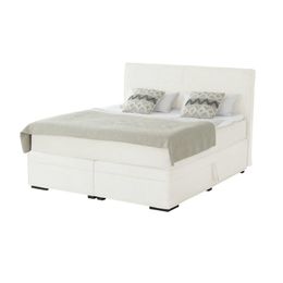 Boxi Boxspringbett mit Bettkasten - creme - Materialmix - 160 cm - 125 cm - Möbel Kraft