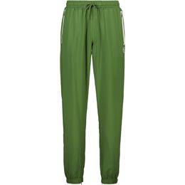 Jogginghose Sergio Tacchini "RISPECCHIO PL PANTS Herren", Herren, Gr. L, EURO-Größen, garden grün, gardenia, 100% POLYESTER, slim fit, Hosen, Trainingshose Herren, Jogginghose, Retro, Sporthose, Streetwear, Sale