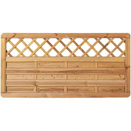 TETZNER & JENTZSCH T&J Gartenzaun Avantgarde mit Dekorgitter Vorgartenzaun Holzzaun, 180 cm