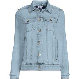 LANDS' END Jeansjacke, Damen,  Blau, Baumwolle/Elasthan/Polyester, by Lands' End