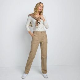 LANDS' END Utility-Chinos High Waist, Damen,  Braun, Baumwoll-Mischung, by Lands' End
