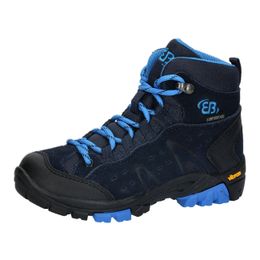 Br&uuml;tting Wanderschuh BR&Uuml;TTING "Outdoorstiefel Mount Bona High Kids", Kinder, Gr. 34, blau, Veloursleder, Schuhe Wanderschuh