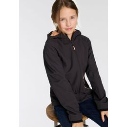 Softshelljacke CMP "KID G JACKET FIX HOOD für Kinder43405465", Kinder, Gr. 176, antracite, sa, Softshell, Obermaterial: 96% Polyester, 4% Elasthan. Innenseite: 100% Polyester, sportlich, hoch geschlossener Ausschnitt, Langarm Windstopperbündchen, Jacken, Atmungsaktiv & Wasserabweisend & Windabweisend & für Kinder