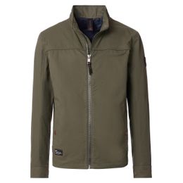 Langjacke Casamoda "Casamoda Jacke uni", Herren, Gr. L, grün (dunkelgrün), 100% Baumwolle, Jacken