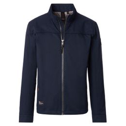 Langjacke Casamoda "Casamoda Jacke uni", Herren, Gr. L, blau (dunkelblau), 100% Baumwolle, Jacken
