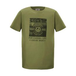 G.I.G.A. by Killtec G.I.G.A. DX BY KILLTEC T-Shirt »GS 2 MN TSHRT GOTS« GOTS-zertifiziertes Bio-Baumwollshirt mit großem Brustprint grasgrün XXL XXL Herren T-Shirt aus...