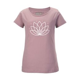 G.I.G.A. by Killtec G.I.G.A. DX BY KILLTEC T-Shirt »GS 37 WMN TSHRT GOTS« GOTS Bio-Baumwolle, floral, bequem, perfekt für Sommer-Outfits taupe 44 44 Damen T-Shirt aus...