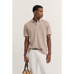 Bugatti Poloshirt aus Baumwolle 60-taupe M M Aus reiner Baumwolle