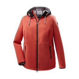 STOY Funktionsjacke &raquo;STS 1 WMN JCKT&laquo; Elastische Scuba-Jacke mit verstellbarer Kapuze rot 52 52 Damen Jacke aus Scubastoff mit verstellbarer Kapuze