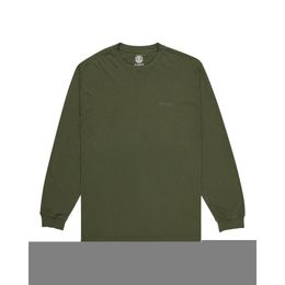 Element Langarmshirt »Lowcase Pigment« Rifle Green XL XL Conscious by Nature: Baumwolle