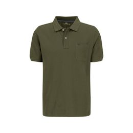 Fynch-Hatton Poloshirt mit Brusttasche und Logo-Stickerei dark khaki M M Poloshirt für Herren von Fynch-Hatton