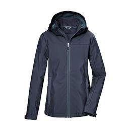 Killtec Softshelljacke &raquo;KOS 102 WMN SFTSHLL JCKT&laquo; Wasserabweisende, atmungsaktive Softshelljacke, PFAS-frei impr&auml;gniert nachtblau 40 40 Damen...
