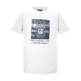 G.I.G.A. by Killtec G.I.G.A. DX BY KILLTEC T-Shirt »GS 2 MN TSHRT GOTS« GOTS-zertifiziertes Bio-Baumwollshirt mit großem Brustprint weiß XXL XXL Herren T-Shirt aus...