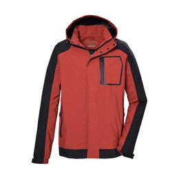 Killtec Outdoorjacke »KOS 54 MN JCKT« wind- u wasserdicht, atmungsaktiv, PFAS-frei imprägniert rot XL XL Herren Funktionsjacke mit regulierbarer,...