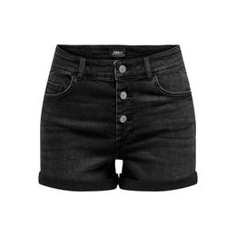 Only Shorts »ONLHUSH HW BUTTON FOLD UP SHORTS DNM PIM« Washed Black L (40) - N-Gr N-Gr L (40) Shorts von Only
