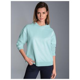 TRIGEMA Damen Sweatshirt &raquo;TRIGEMA D&uuml;nner Oversize-Hoodie&laquo; blau XL