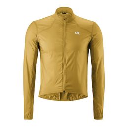 Gonso Fahrradjacke &raquo;Road Jacket Wind M&laquo; Herren Radjacke, atmungsaktive Rennrad-Windjacke, Funktionsjacke senf 5XL 5XL Enganliegende Passform