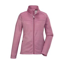 Killtec Fleecejacke »KOS 90 WMN FLC JCKT« Elegante Strickfleecejacke mit Stretch, Kinnschutz und Zipper-Taschen weinrot 42 42 Damen...