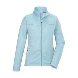 Killtec Fleecejacke »KOS 90 WMN FLC JCKT« Elegante Strickfleecejacke mit Stretch, Kinnschutz und Zipper-Taschen blau 44 44 Damen Strickfleecejacke...