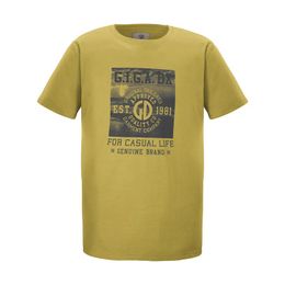 G.I.G.A. by Killtec G.I.G.A. DX BY KILLTEC T-Shirt »GS 2 MN TSHRT GOTS« GOTS-zertifiziertes Bio-Baumwollshirt mit großem Brustprint senf S S Herren T-Shirt aus...